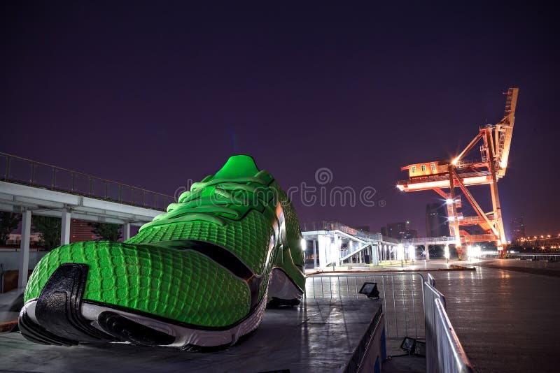Big shoes editorial photo. Image of iron, shoe, night - 41166571