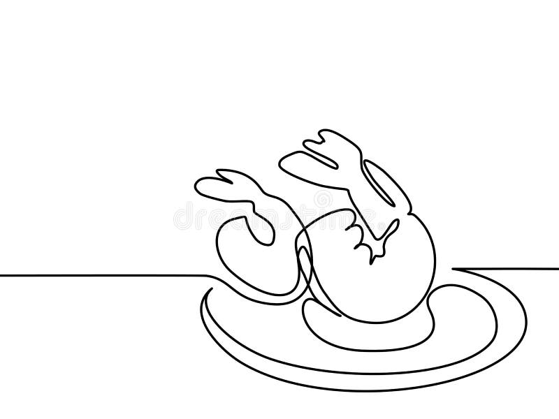 Continuous Line Drawing Food Plate Stock Illustrations – 660 Continuous ...