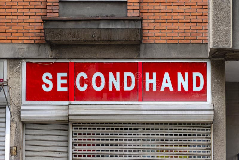 Second Hand Sign stock photo. Image of closed, city - 228873568