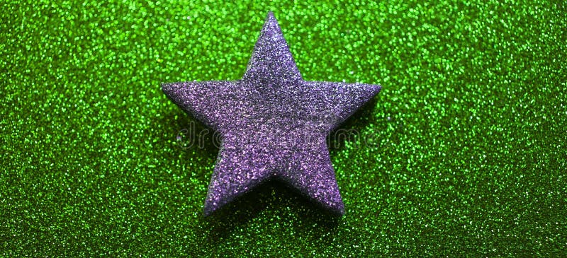 Big Silver Star in the Glittering Background Stock Photo - Image of ...