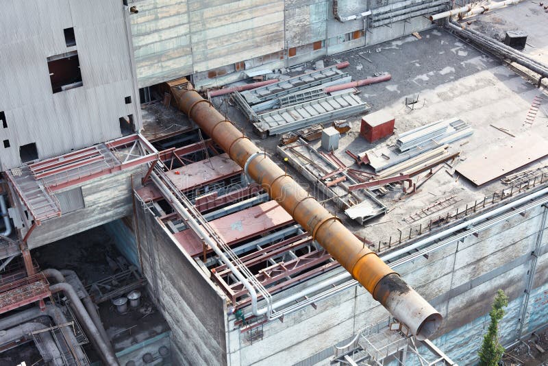 Big Size Pipeline Under Construction Stock Image - Image of ground ...