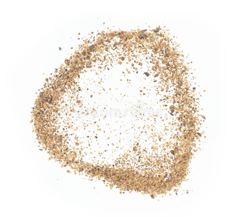 Big Size Sand Flying Explosion, Golden Grain Wave Explode. Abstract ...