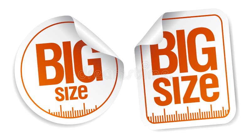 Big size stickers stock illustration. Illustration of size - 17825349