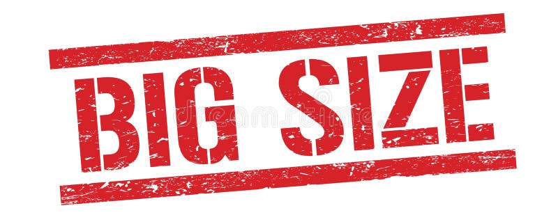 BIG SIZE Text on Red Vintage Lines Stamp Stock Illustration ...