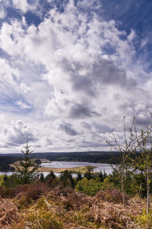 Kielder Water stock image. Image of background, hills - 16762019