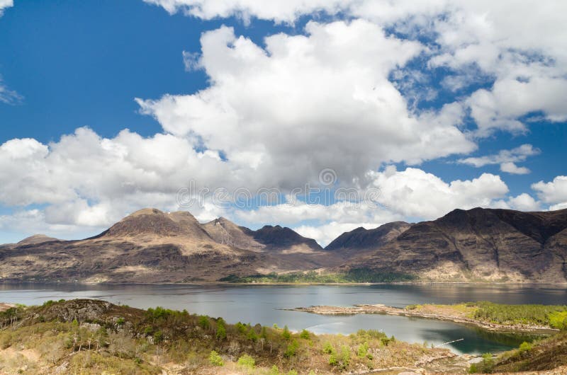 Stac Pollaidh and Loch Lurgainn, Scotland Stock Image - Image of stack ...