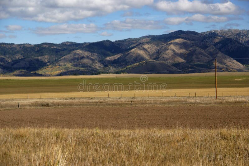 Big Sky - Western Farm Building Stock Photo - Image of natural, fall ...