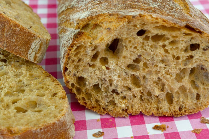 Big sliced bread stock image. Image of table, bakery - 161153739