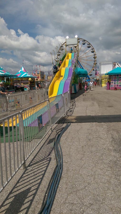 Big slide editorial photography. Image of fair, ride - 127756572