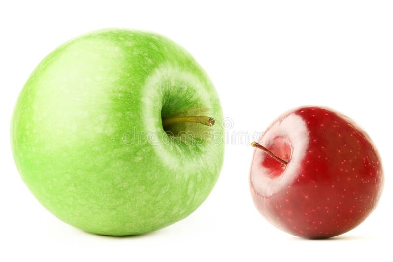 Big and small apple stock photo. Image of appetizing - 15636808