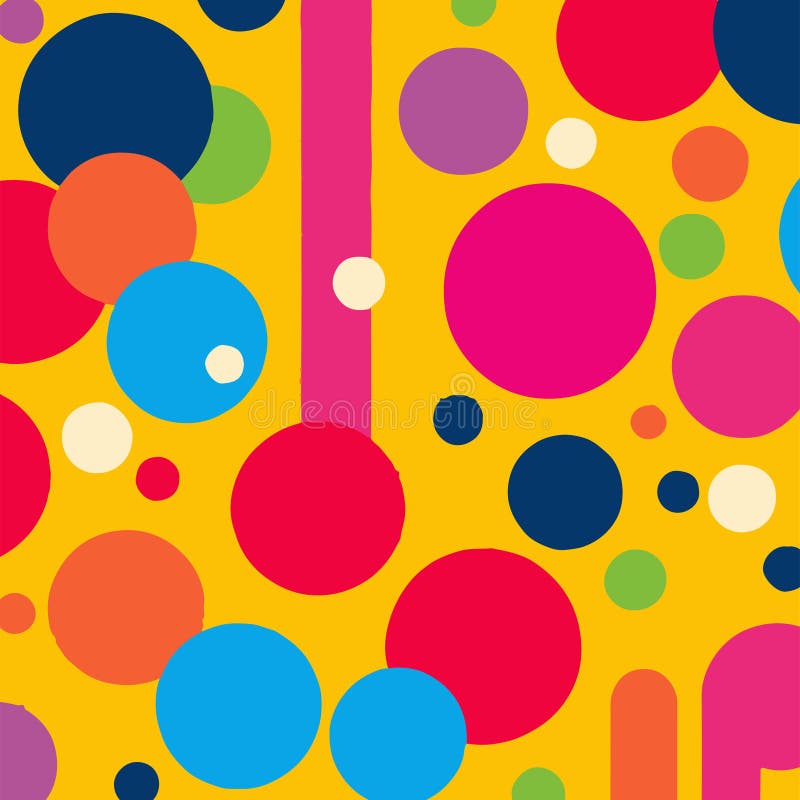 Big and Small Circles and Lines and Small Breakouts Vector Background ...