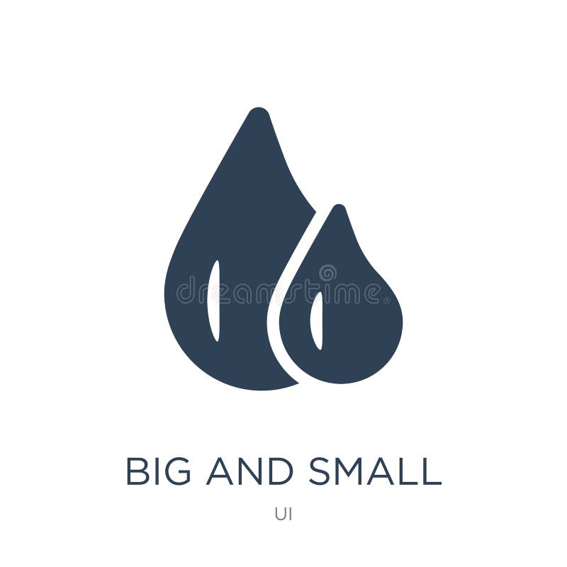 Big and Small Drops Icon in Trendy Design Style. Big and Small Drops ...