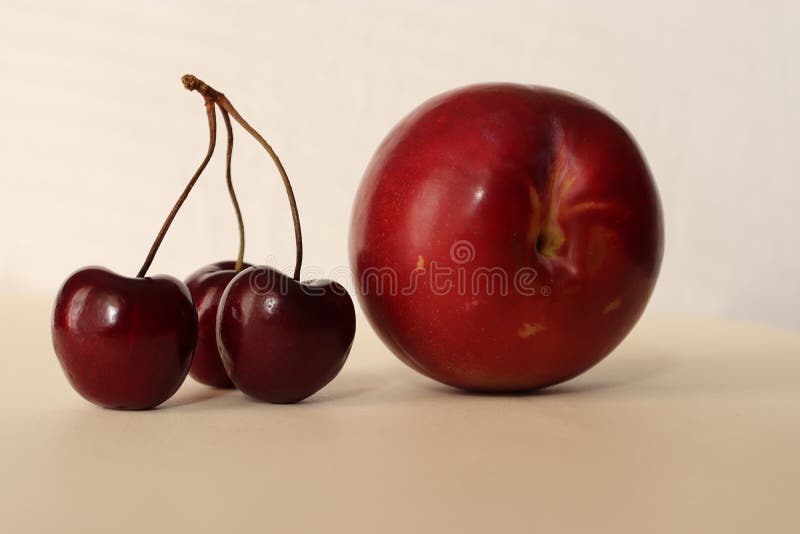Big and Small Red Fruits stock photo. Image of food - 250990112