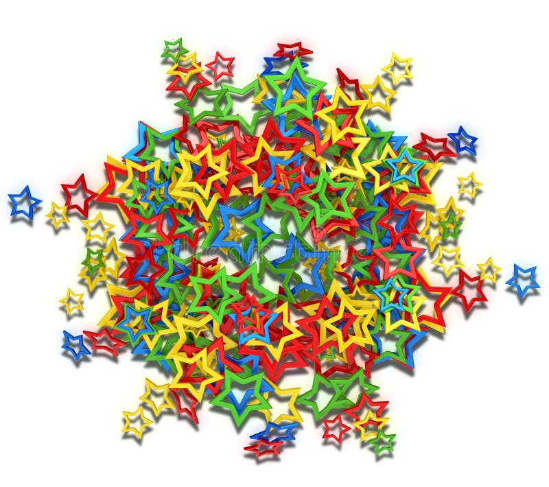 Big and Small Stars in Motion Stock Photo - Image of gold, abstraction ...