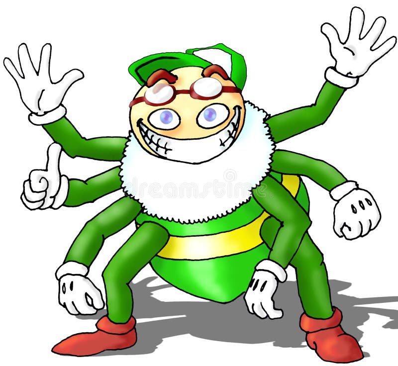 Big smiley spider stock illustration. Illustration of clipart - 3583664