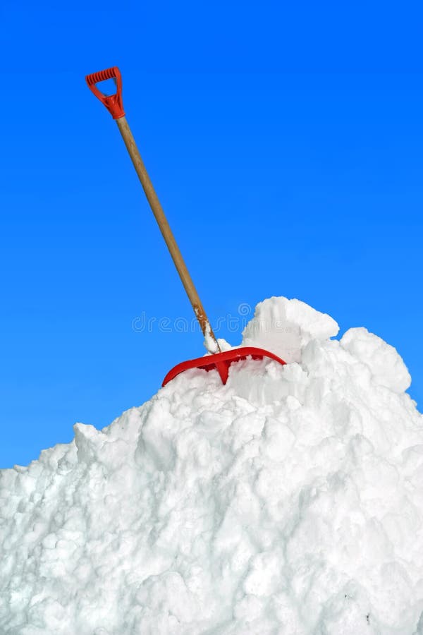 Snow Heap on Ground in Winter. Stock Photo - Image of snow, light ...