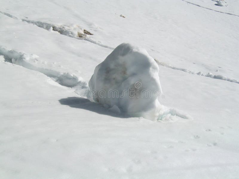 Big snowball stock image. Image of bigins, freezing, hill - 40132105