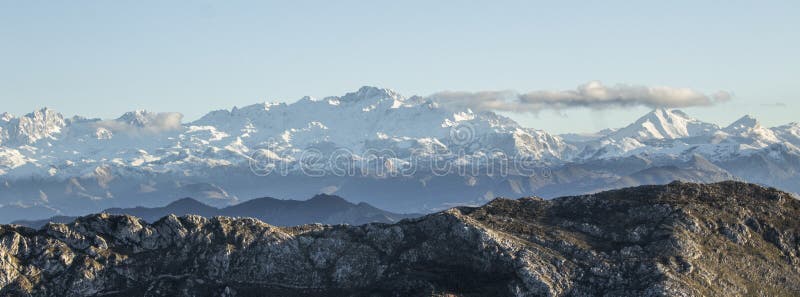 Big Snowy Mountain in the Back Stock Image - Image of peak, walk: 205958403