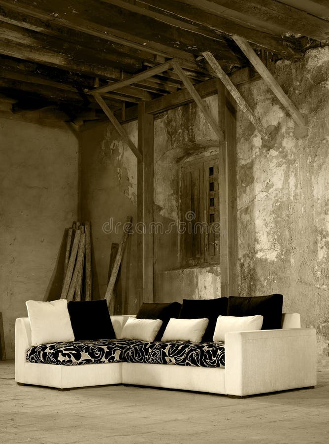 Big sofa stock photo. Image of sparse, interiors, furniture - 34109162