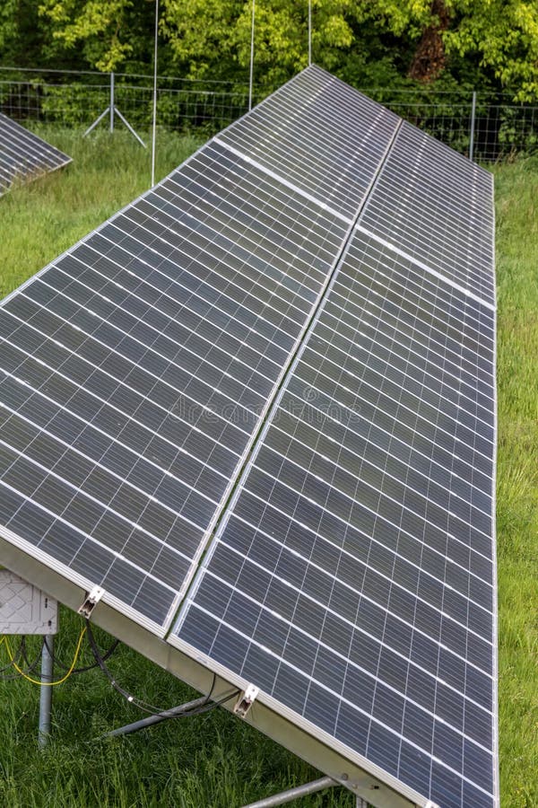 Big solar panels stock image. Image of environmentally - 72642229