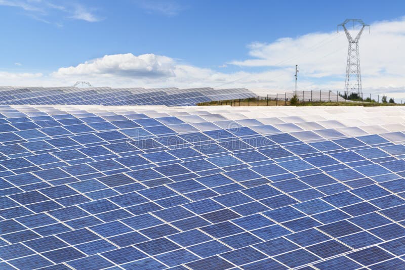Big solar power plant stock photo. Image of cell, summer - 107863630