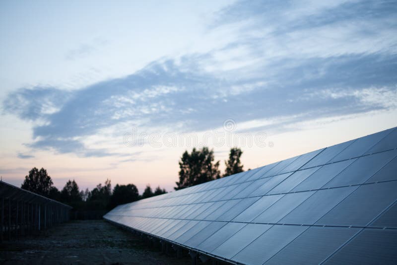 Big solar power plant stock photo. Image of climate - 108373362