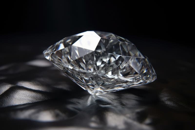 A Big Sparkling Diamond of a Drk Surface Created with Generative AI ...