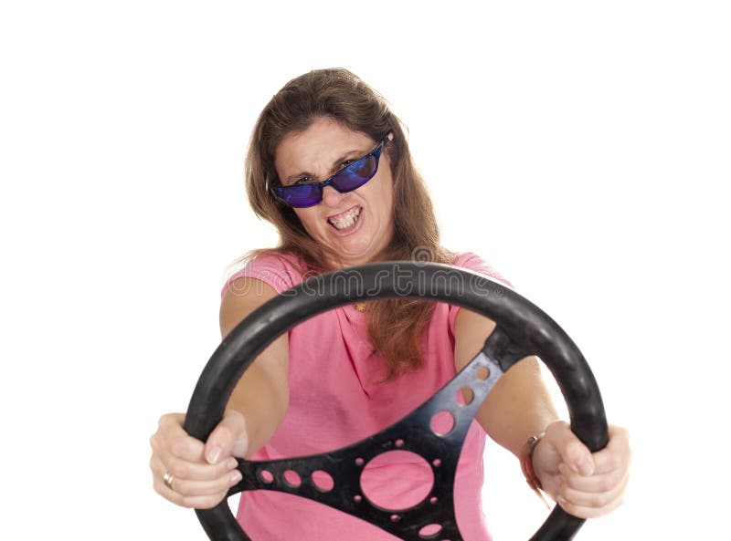 Big speed stock photo. Image of isolated, woman, piloting - 27085138