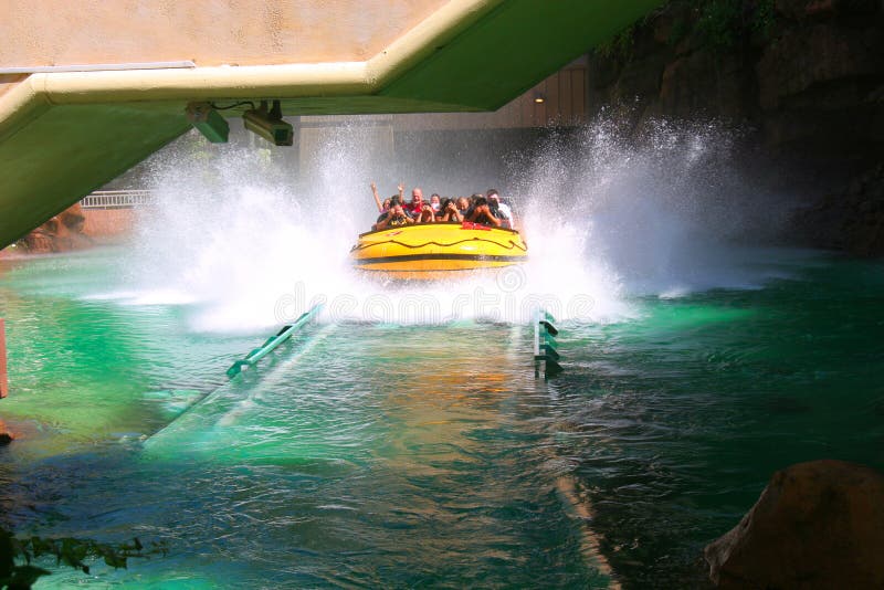 Splashing Water Ride at Universal Studios Editorial Photo - Image of ...
