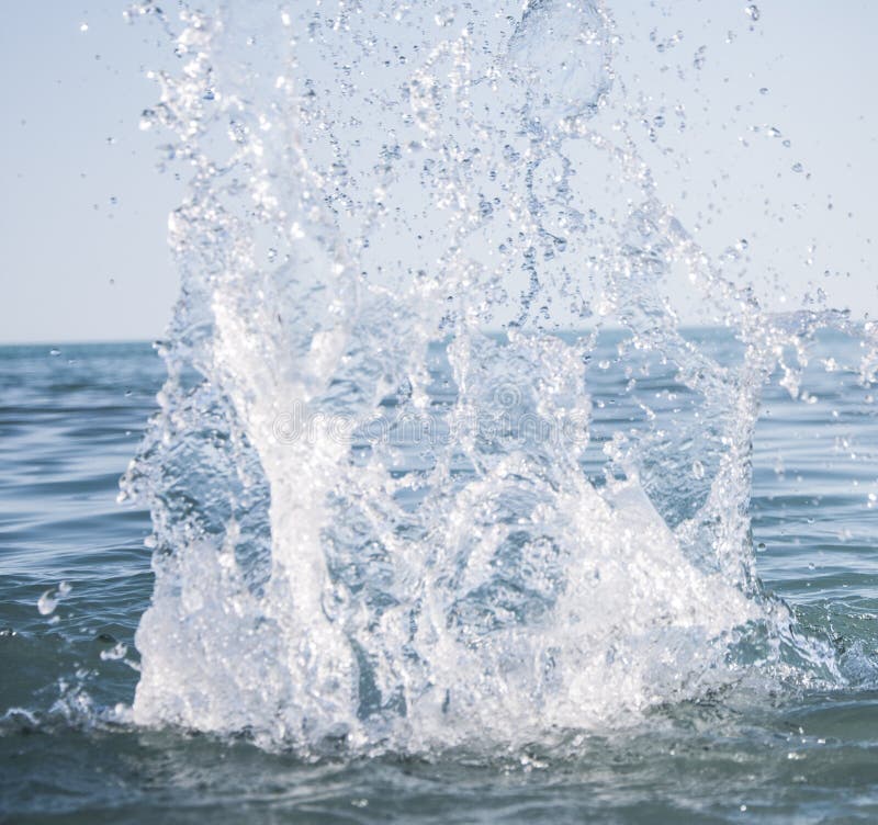 Splashing sea water stock image. Image of summer, water - 98830765