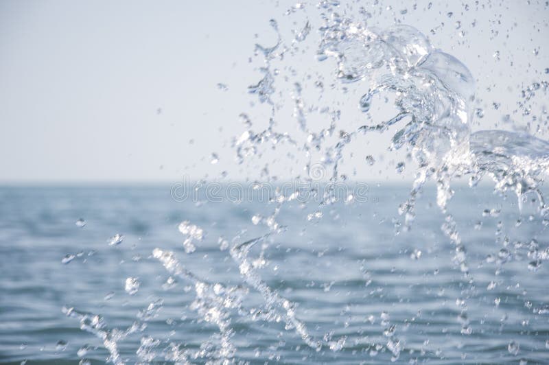 Splashing sea water stock image. Image of nature, closeup - 98830749