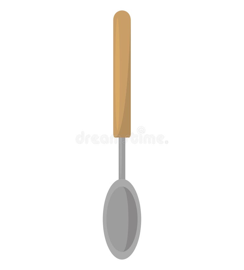 Big Spoon Kitchen and Cooking Utensils Stock Illustration ...