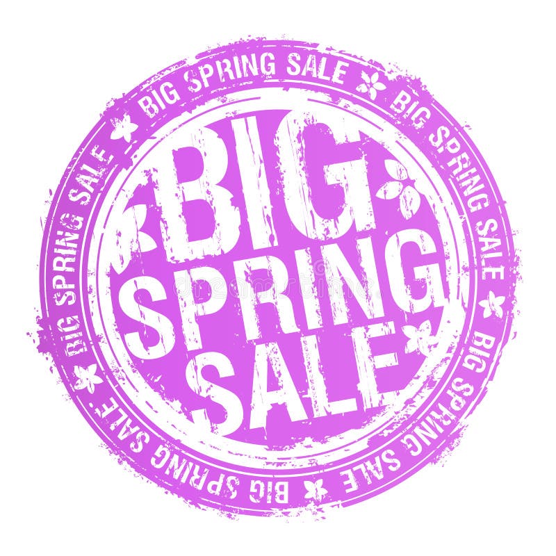 Big Spring Sale Rubber Stamp Vector Imprint Stock Vector - Illustration ...