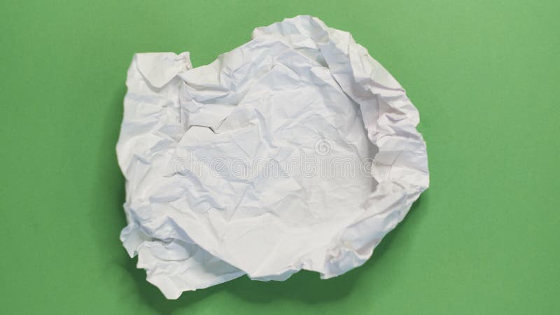 Big Square Crumpled Paper on a Green Background Stock Image - Image of ...