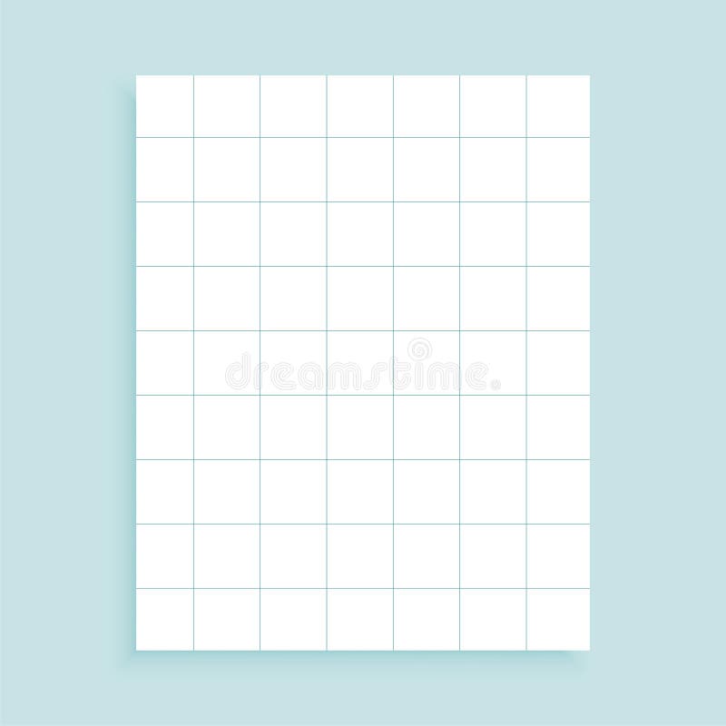 Big Square Mathematic Notebook Paper Template Stock Illustration ...