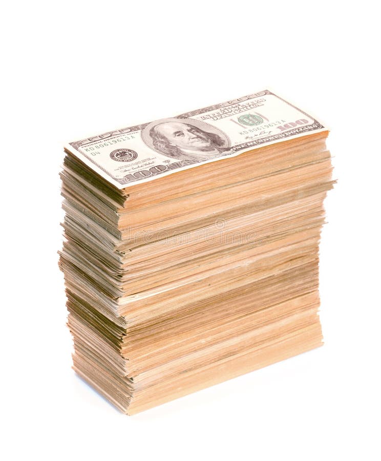 Big Stack of Dollar Banknotes Stock Image - Image of pile, money: 44007717