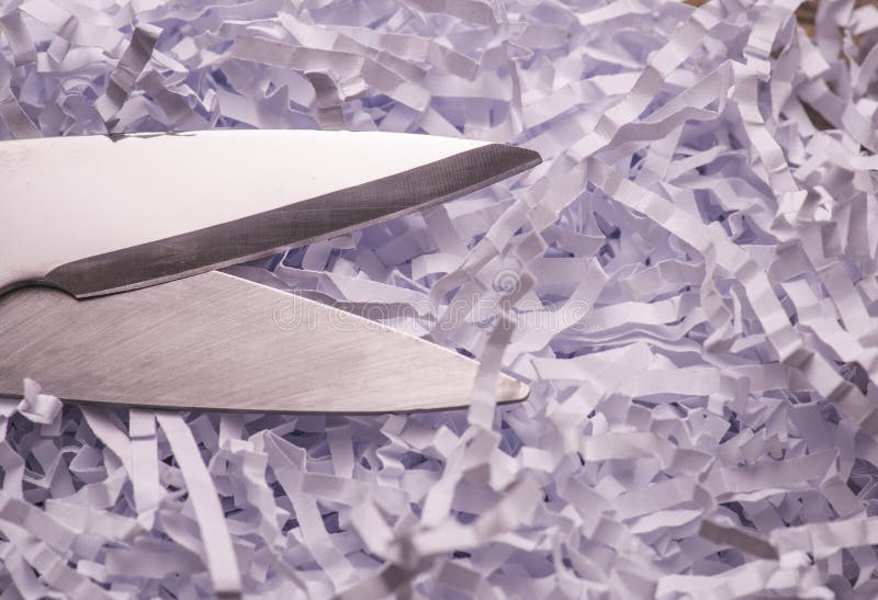 Big Stack of Shredded Documents To Protect Confidential Information ...