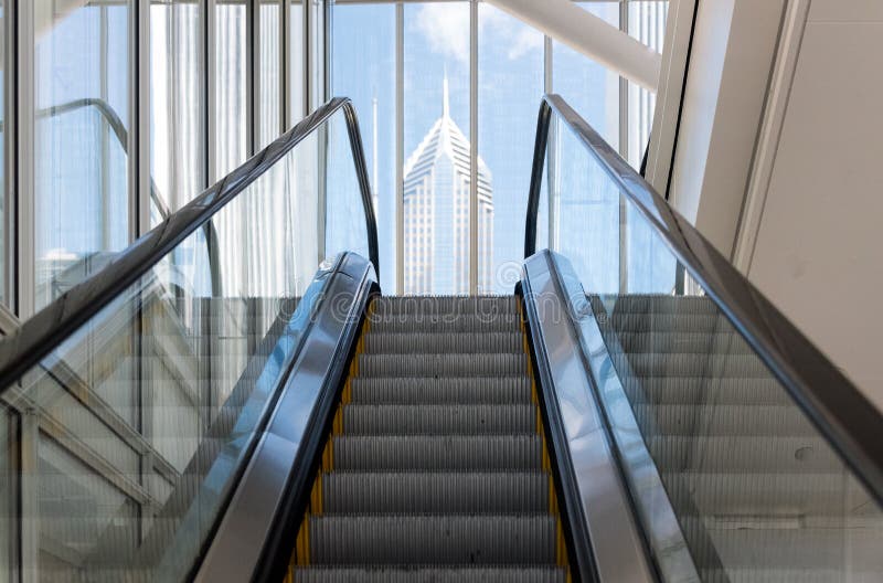 Big Stairs in a City of Chicago Stock Image - Image of city, blue: 97666409