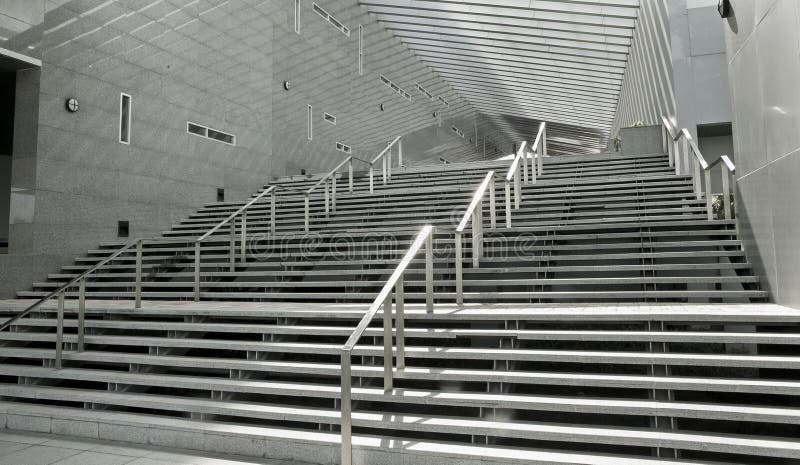 Big Stairs in Front of the Building Stock Image - Image of decoration ...