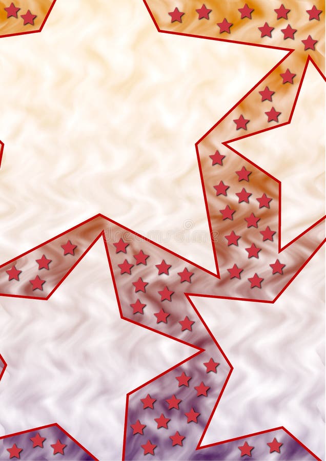 Big stars on colored back stock illustration. Illustration of print ...