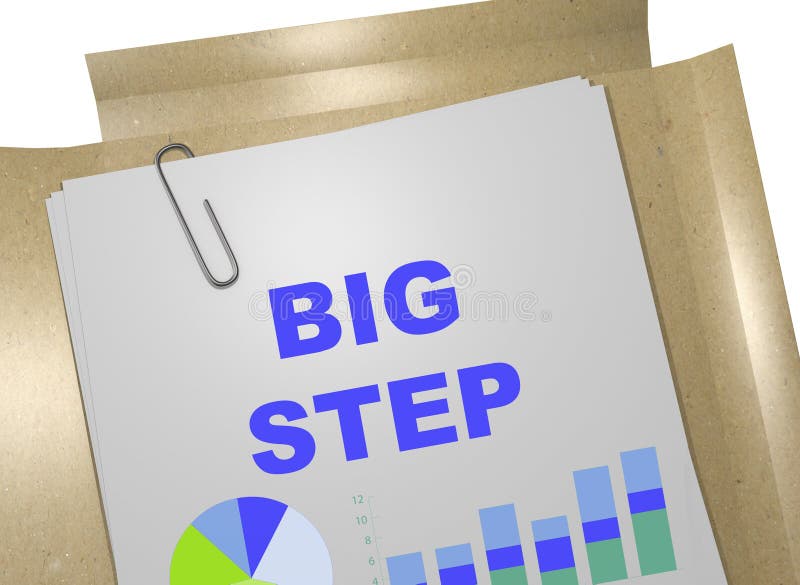 Big Step concept stock illustration. Illustration of achieve - 79086480