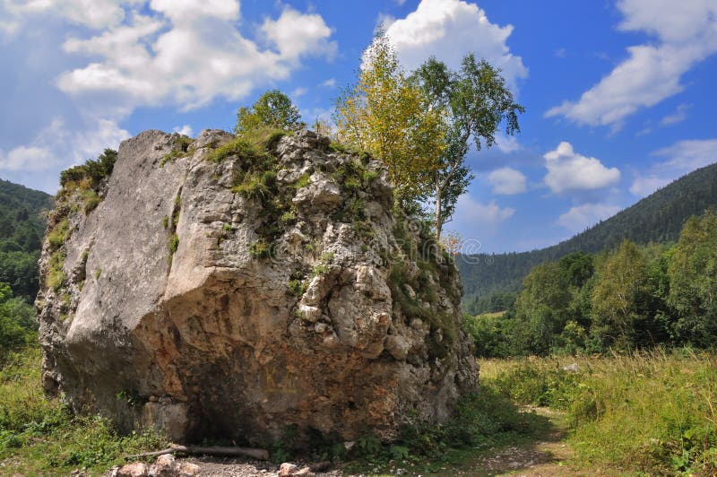 Big Stone stock image. Image of single, blue, outdoors - 16977363