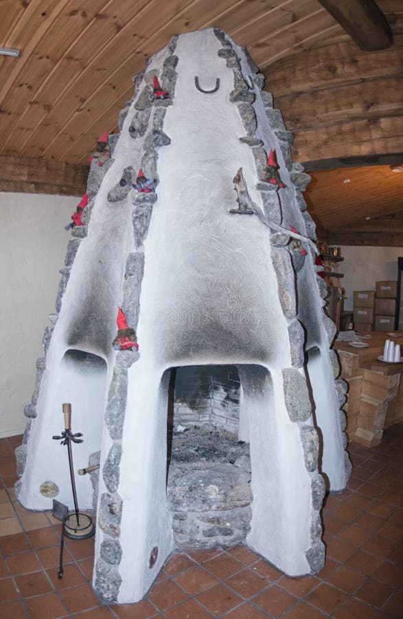 Big stone fireplace stock image. Image of stone, luxury - 36630853