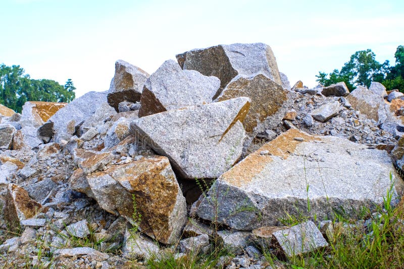 Big stones stock image. Image of pile, canyon, mountain - 92961467