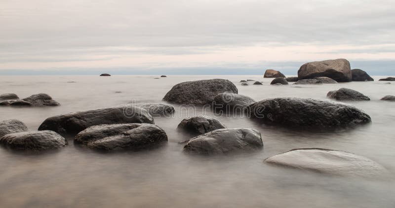 Big stones in sea stock image. Image of european, seaside - 46868223