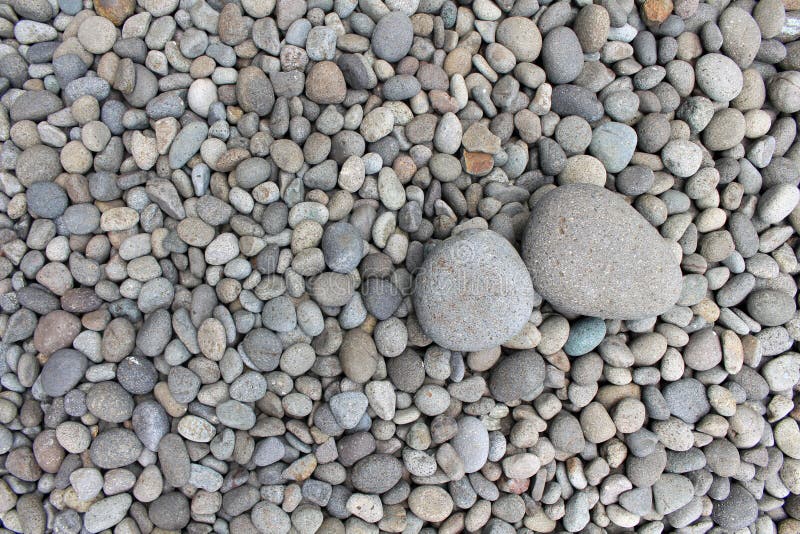 Big Stones among Smaller Pebbles, in the Garden Stock Photo - Image of ...