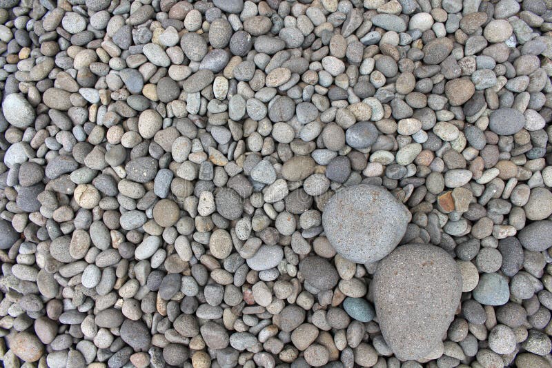 Big Stones among Smaller Pebbles, in the Garden Stock Image - Image of ...