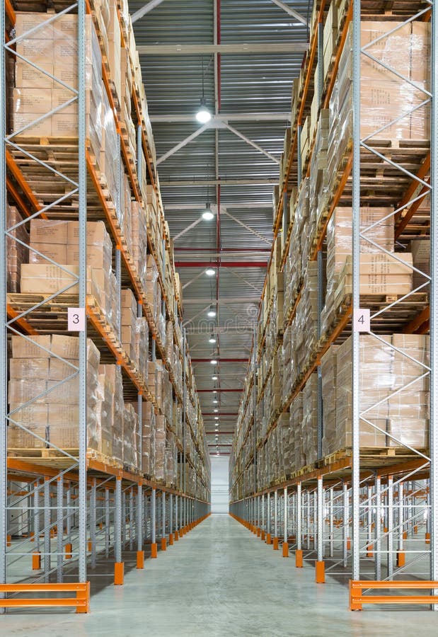 A big storage room stock image. Image of metal, shelf - 43578519