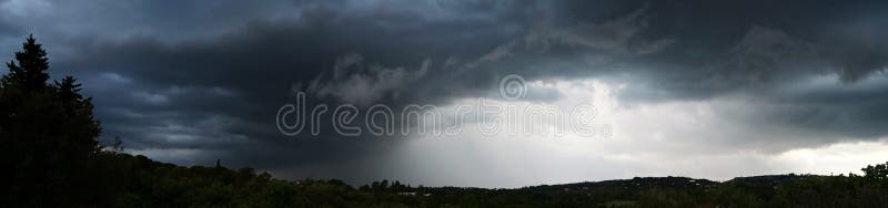 Thunderstorm coming stock image. Image of frightening - 149516871