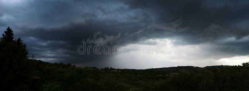 Thunderstorm coming stock image. Image of frightening - 149517033